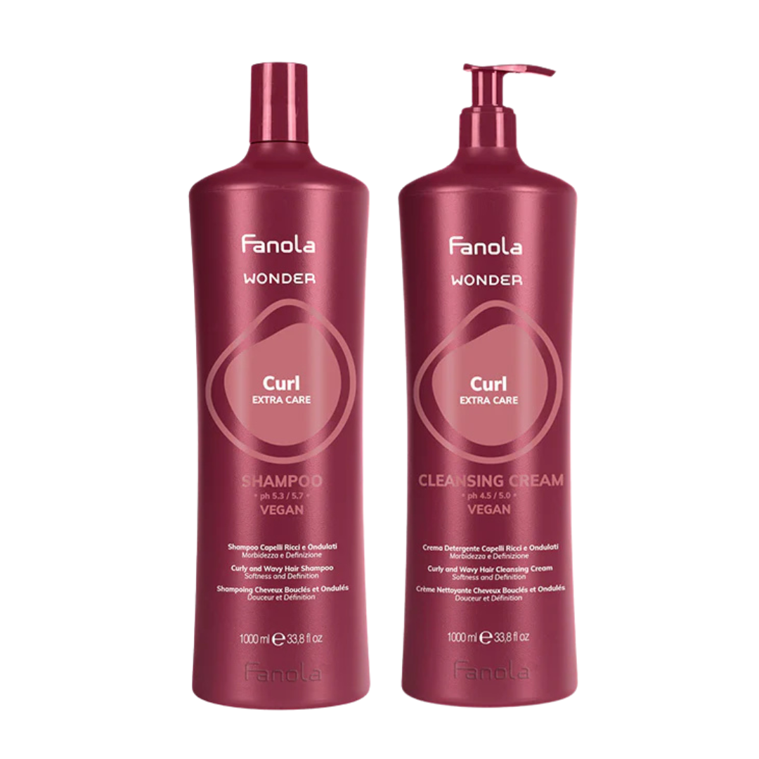 Fanola Wonder Curl Extra Care Shampoo & Conditioner 1 Litre Duo ...