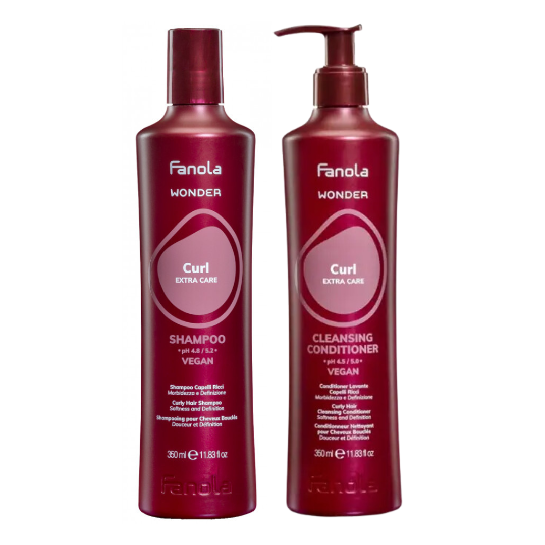 Fanola Wonder Curl Extra Care Shampoo & Conditioner 350ml Duo ...