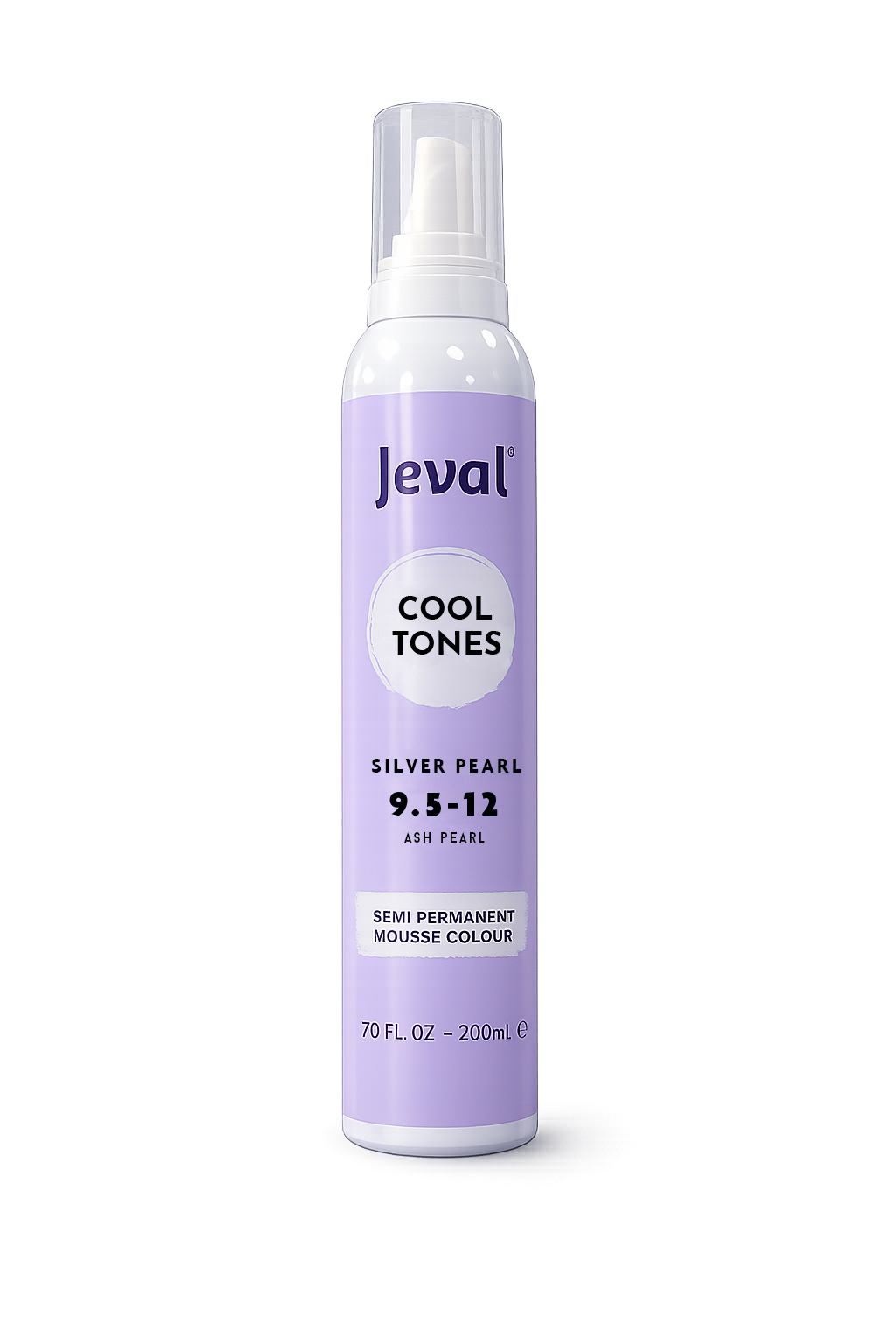 Jeval Cool Tones Silver Pearl Semi Permanent Mousse Colour 9.5-12 Ash ...
