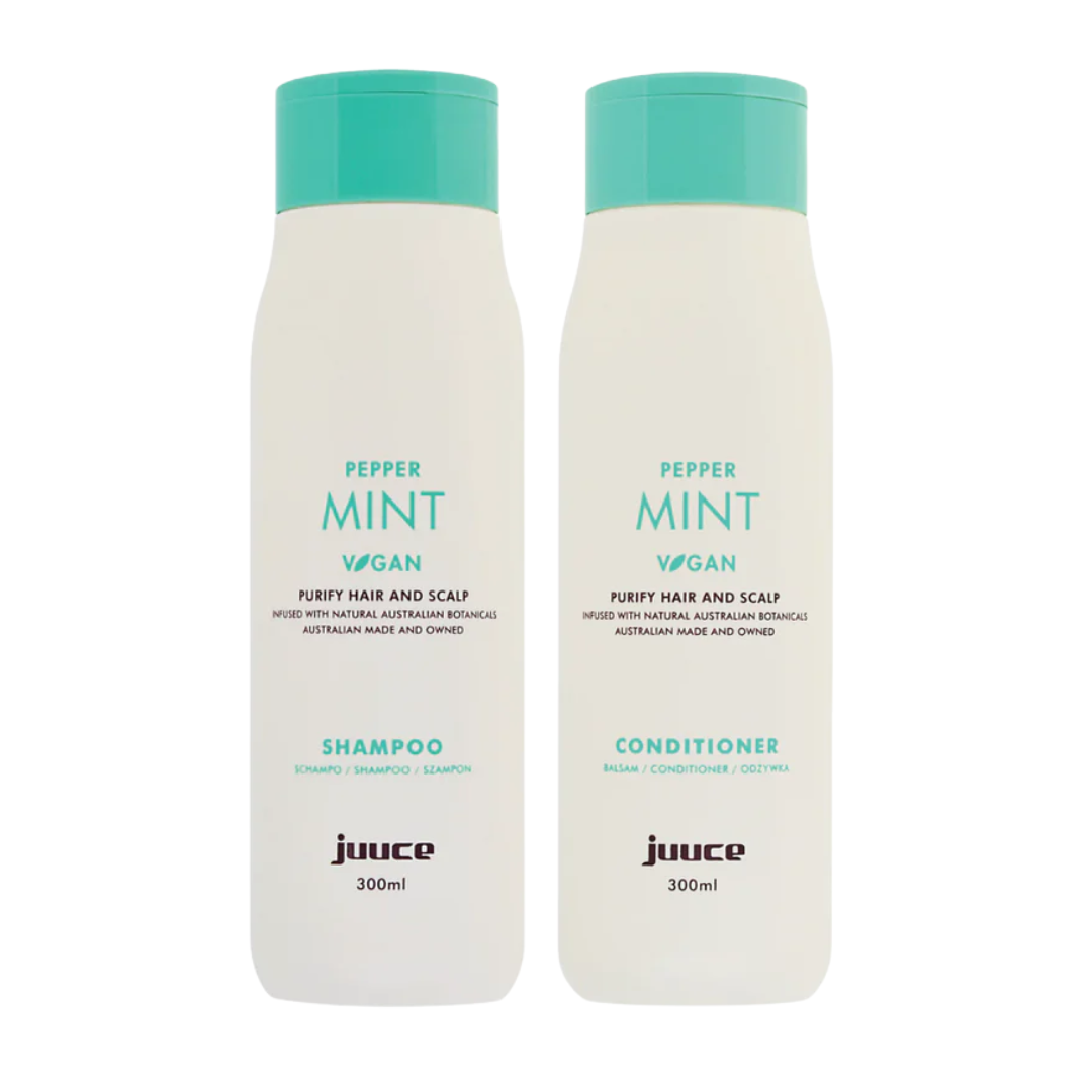 Juuce Peppermint Shampoo & Conditioner 300ml Duo – Turnleys Hair