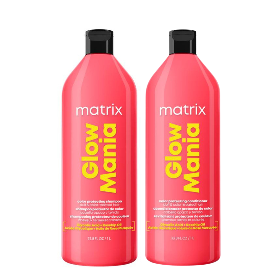 Matrix Glow Mania Color Protecting Shampoo & Conditioner 1 Litre Duo ...