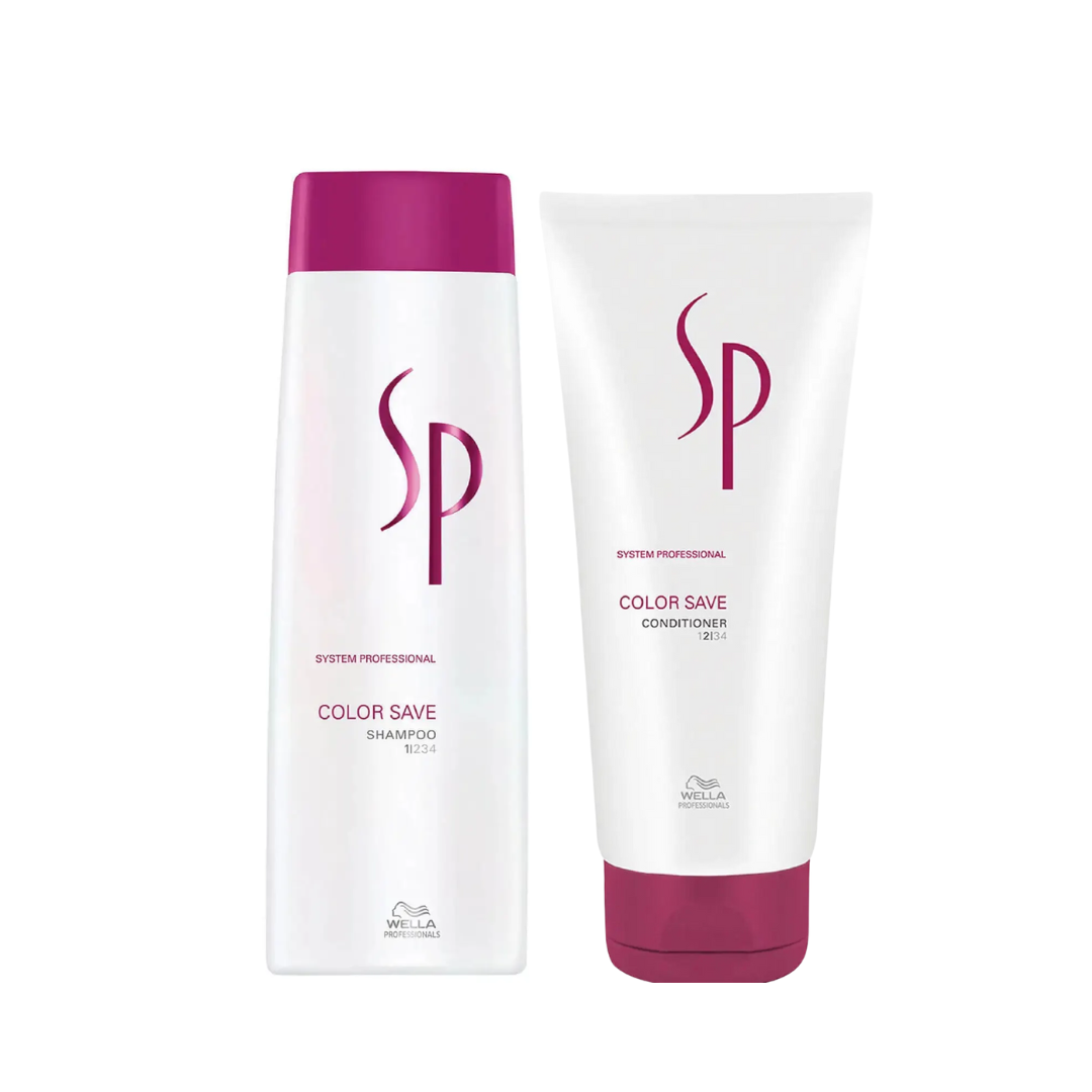 Wella SP System Professional Color Save Shampoo 250ml & Conditioner 20 ...