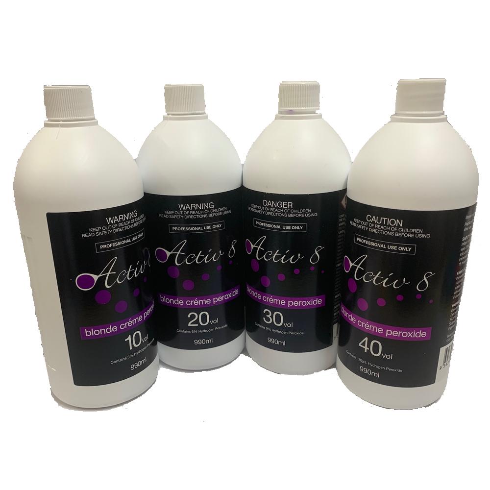 Activ8 Blonde Creme Peroxide 40 vol (12%) 990ml – Turnleys Hair