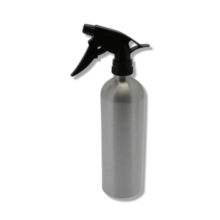 Santorini Aluminium Water Spray Bottle Silver 500ml – Turnleys Hair