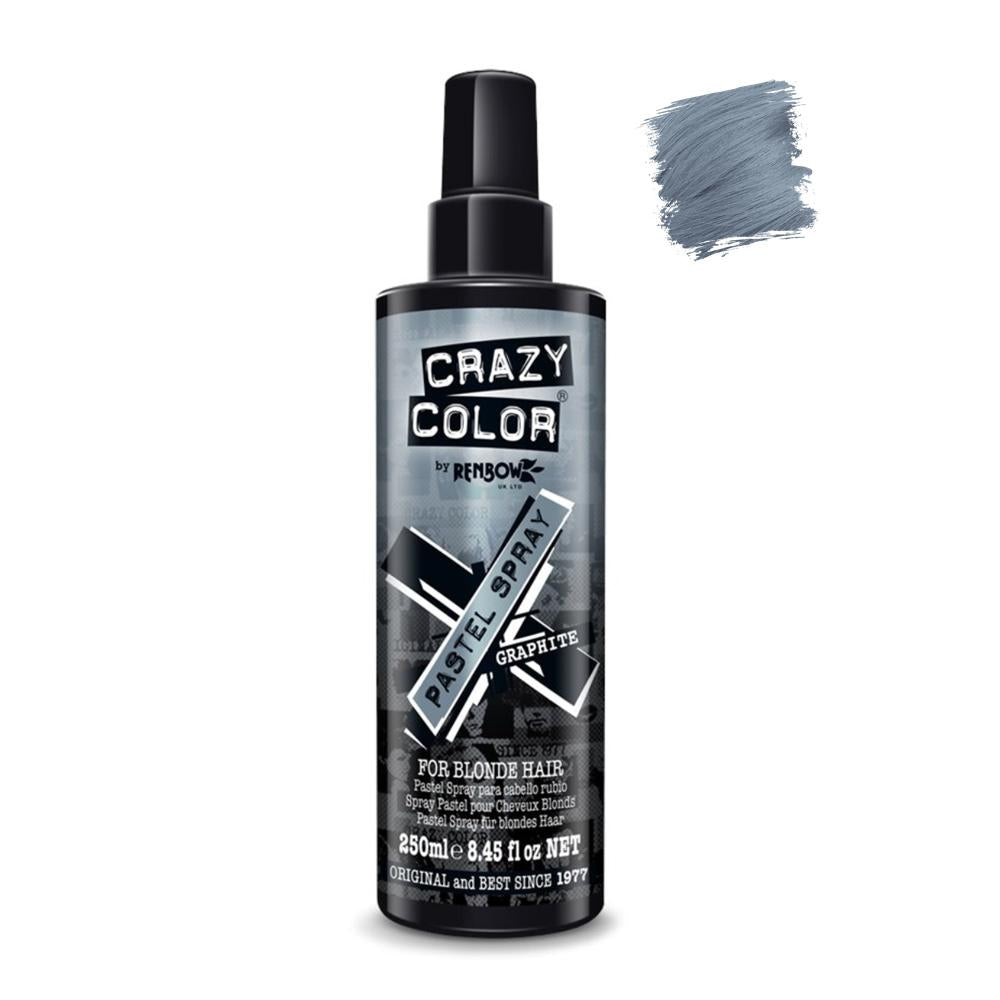 #Crazy Color Pastel Spray Graphite 250ml – Turnleys Hair